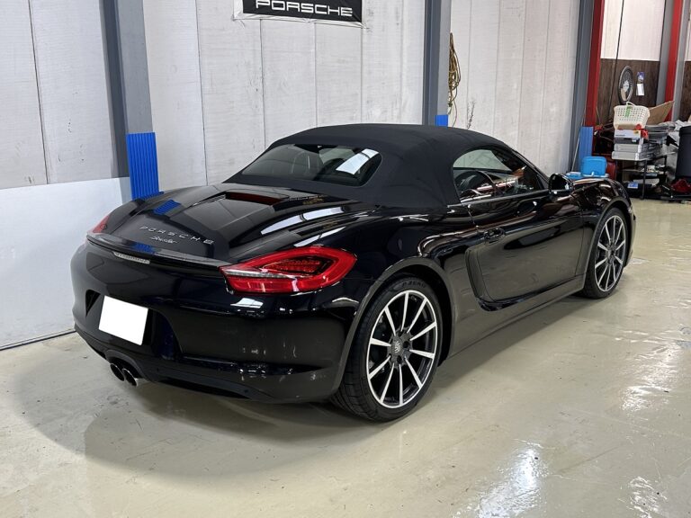 6MTの981ボクスターブラックエディションがやってきました - ガレージJ