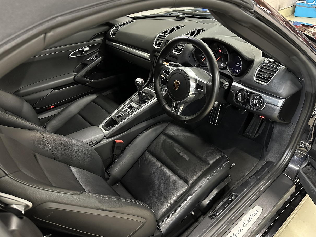 6MTの981ボクスターブラックエディションがやってきました - ガレージJ