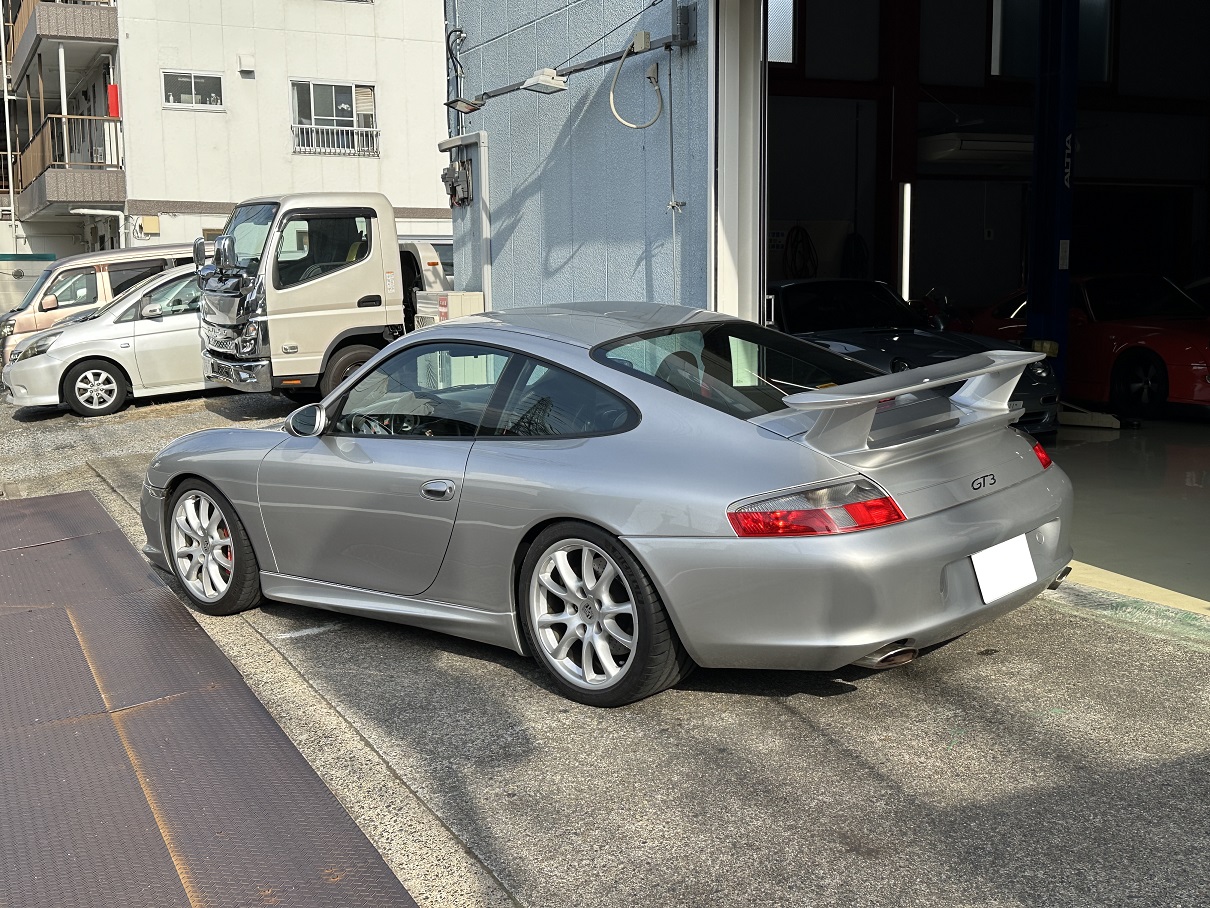 シルバーの996．2GT3の嫁ぎ先が決まりました - ガレージJ